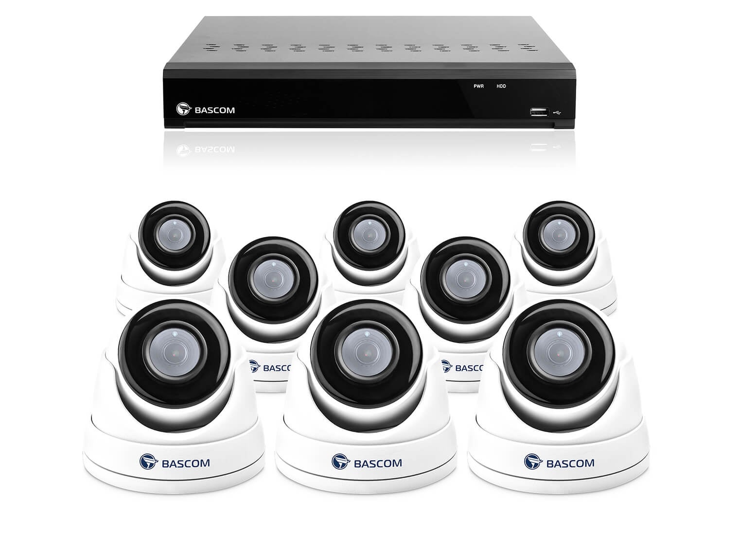 Trådløst 8-dome-system - Bascom